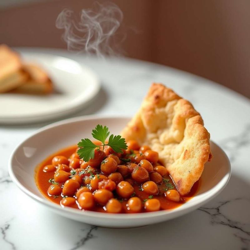 Chole Bhature (Spicy Chickpeas with Fried Bread) - Recipes By Elina