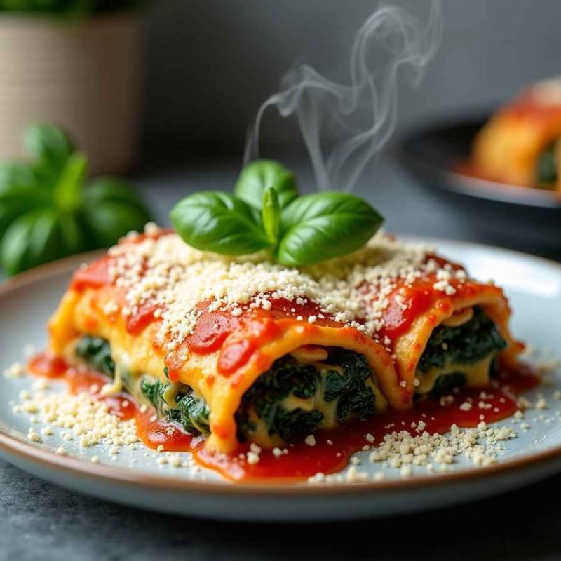 Crockpot Spinach Lasagna Rolls - Recipes By Elina
