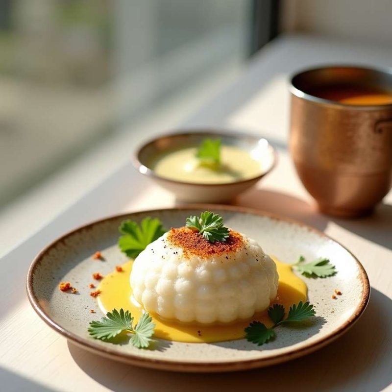 Idli with Coconut Chutney and Sambar - Recipes By Elina