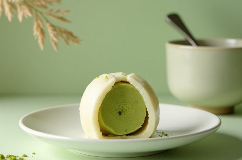 Japanese Mochi Ice Cream with Matcha - Recipes By Elina