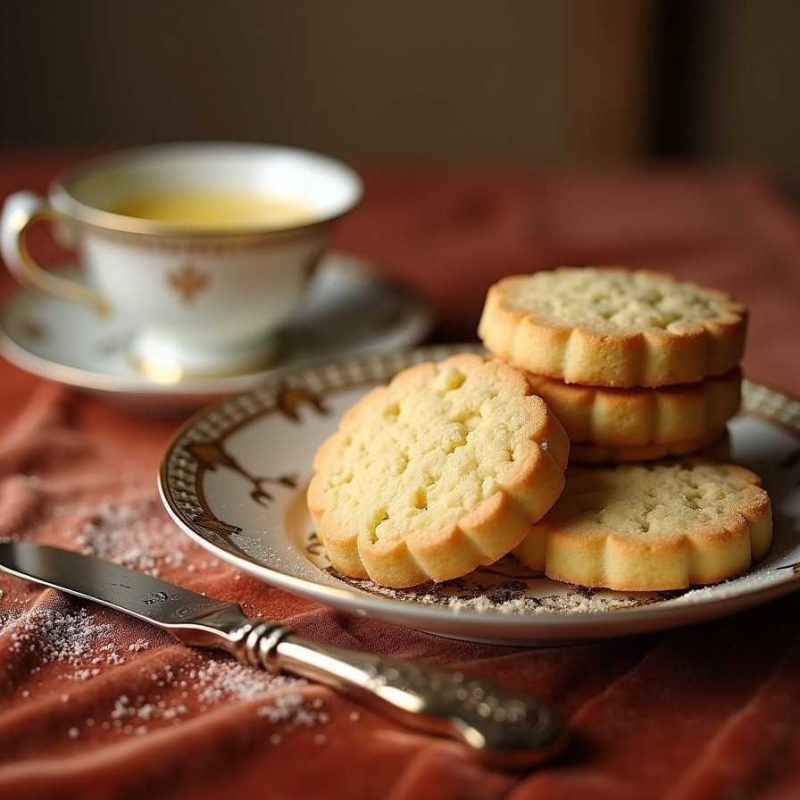 Scottish Shortbread Cookies with Butter and Sugar - Recipes By Elina