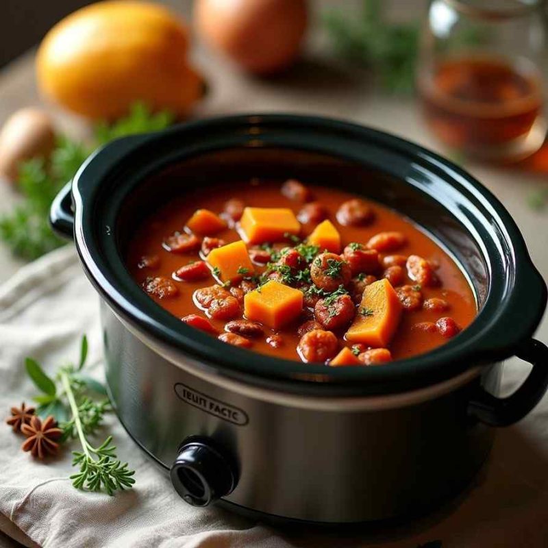 Slow Cooker Chili with Butternut Squash - Recipes By Elina
